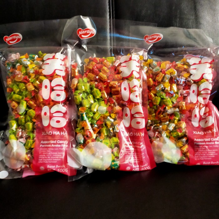 Jual permen xiao haha 500 gram/permen rasa buah Naraya halal | Shopee ...