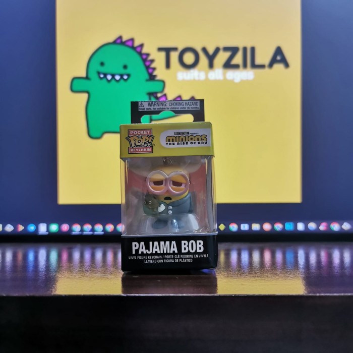 Jual POCKET FUNKO POP KEYCHAIN MINION MINIONS RISE OF GRU PAJAMA BOB ...