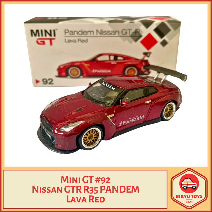 Jual Mini GT 92 Nissan GTR R35 PANDEM Lava Red MiniGT | Shopee Indonesia