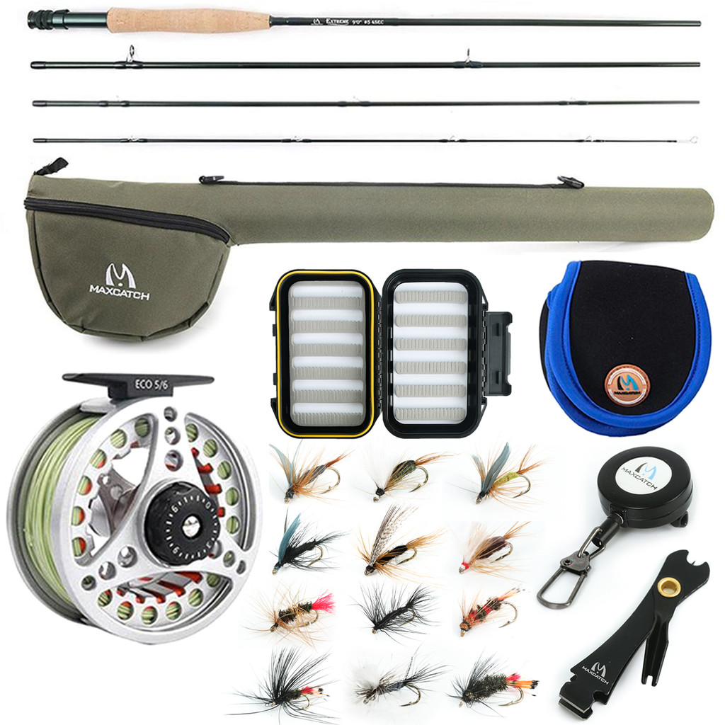 Jual Maximumcatch 3-8WT Fly Fishing Rod And Reel Combo Set 8'6''/9 ...