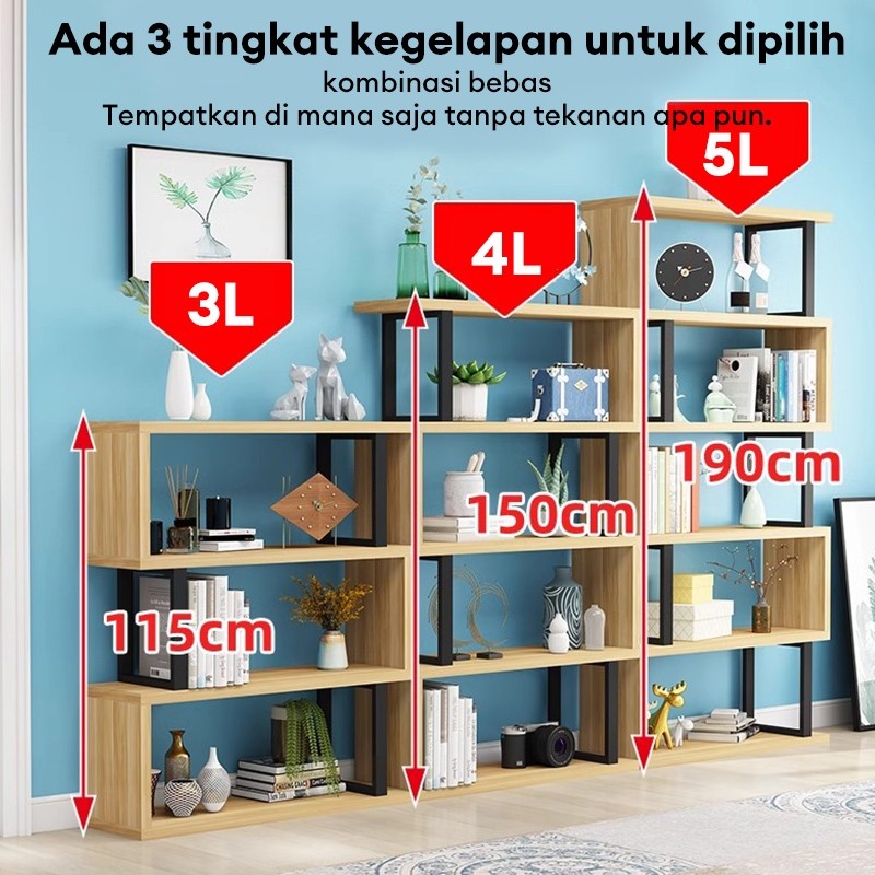 Jual Rak Buku Susun Rak Buku Dinding Rak Multifungsi Minimalis Rak ...