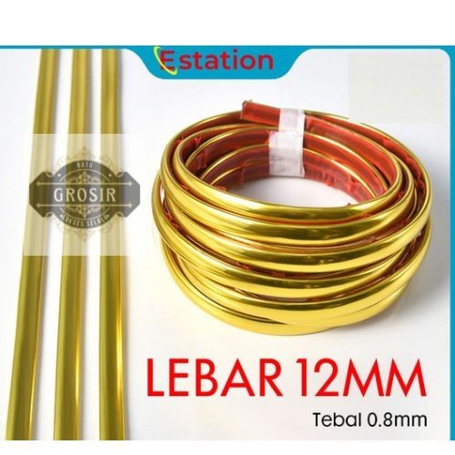 Jual WPP - WALL STICKER PANJANG 1 METER / LIST PLAT STRIP MIRROR / LIST ...