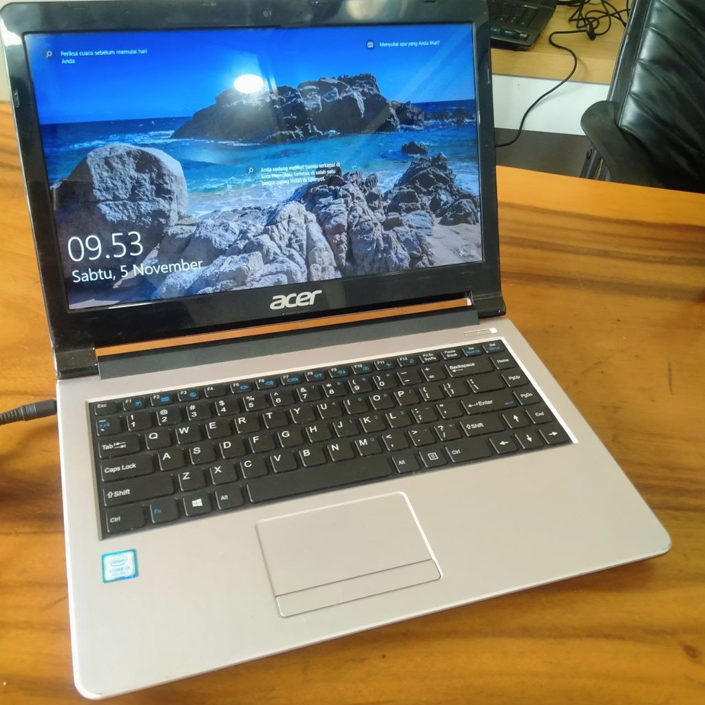 Jual Laptop Acer One 14 Z476 intel Core i3-6006U Ram 8Gb/Ram 4Gb/HDD 500Gb N A314 desain body ...