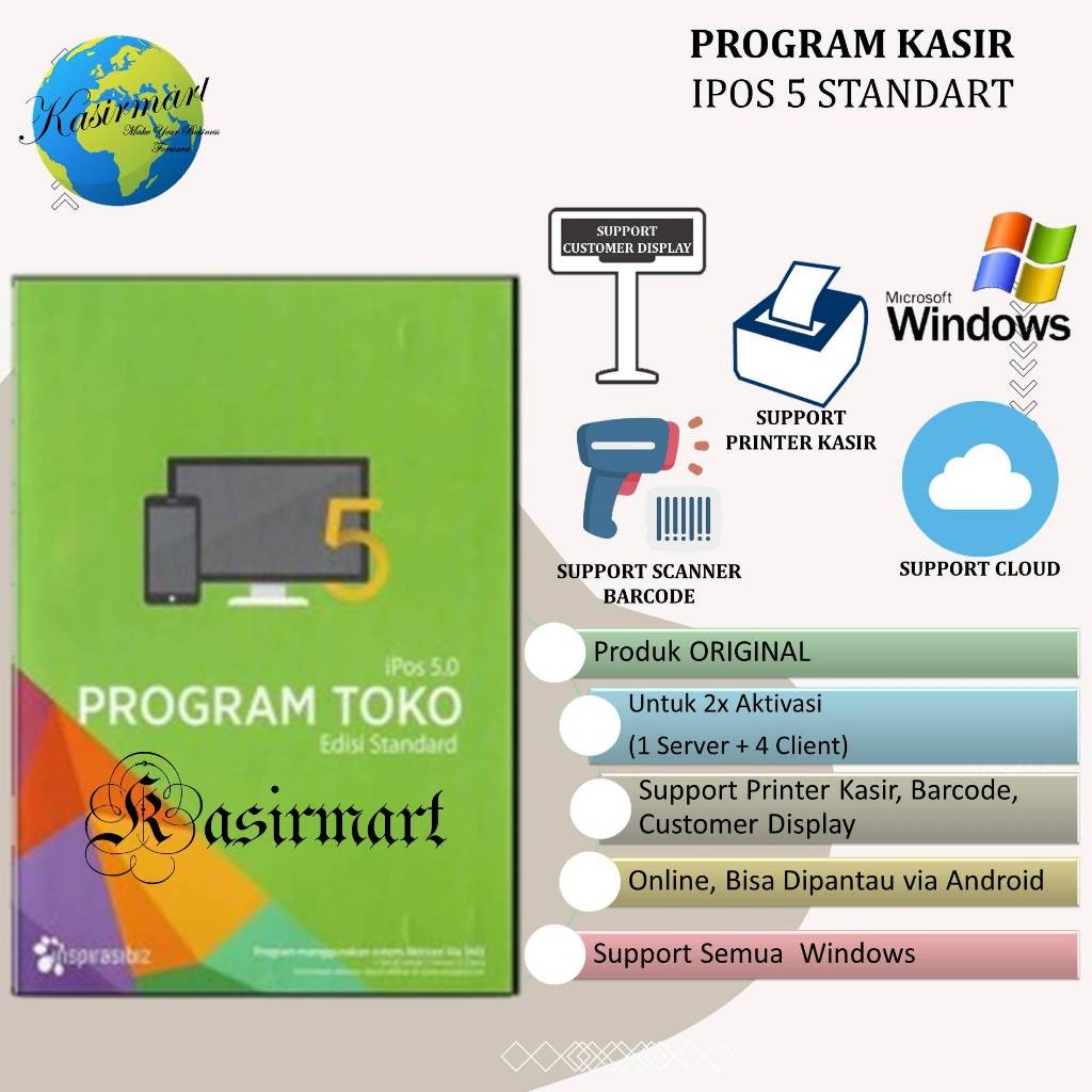 Jual PROGRAM TOKO IPOS 5 STANDART UNTUK KASIR GUDANG MINIMARKET TOKO ...