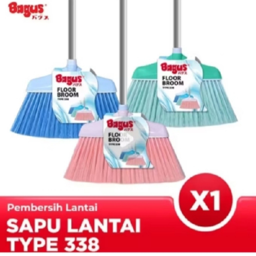 Jual BAGUS Sapu Lantai ( Floor Broom ) / Sapu Lantai Plastik Tipe 338 ...