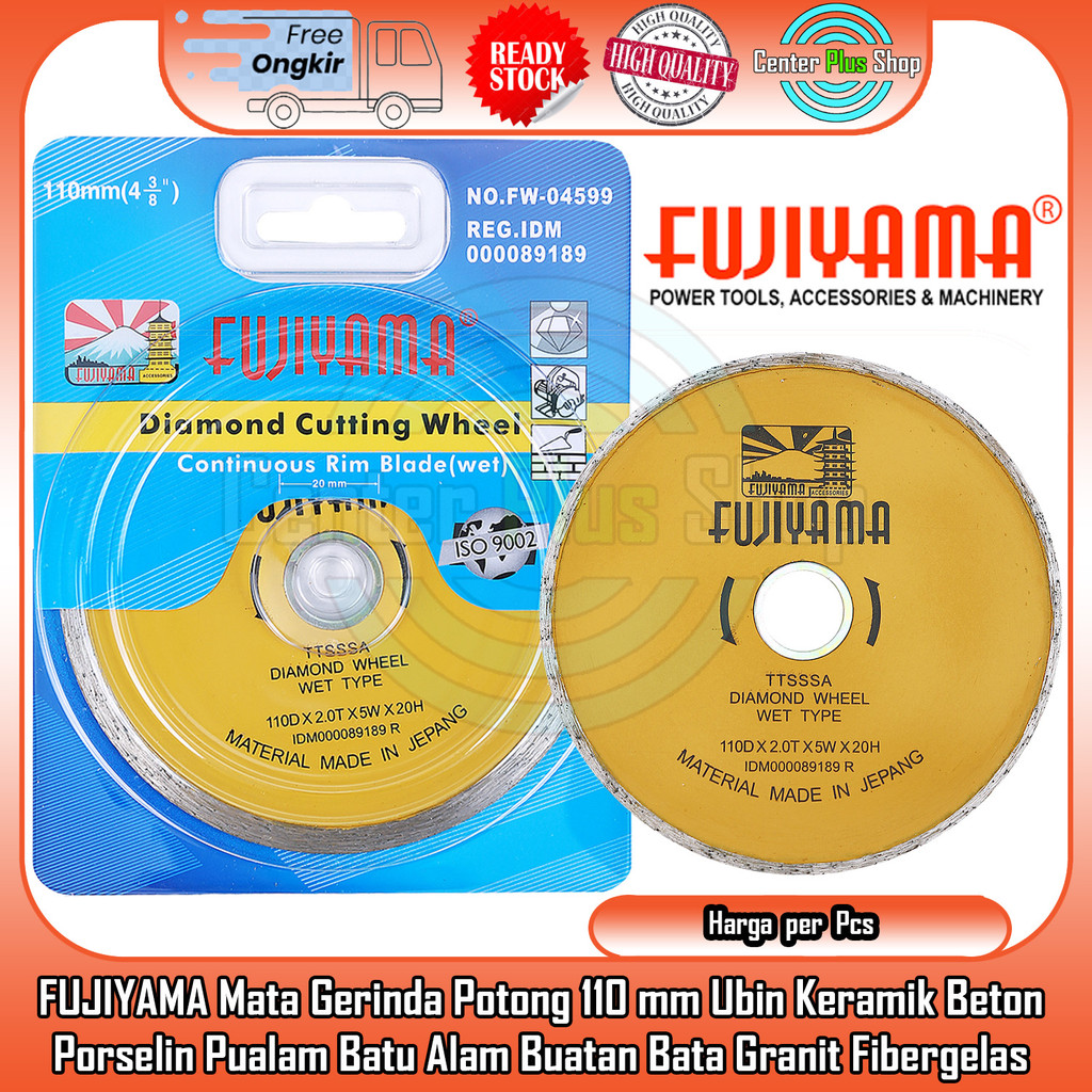 Jual FUJIYAMA Mata Roda Piring Potongan Potong Tipe Basah 110 mm ...