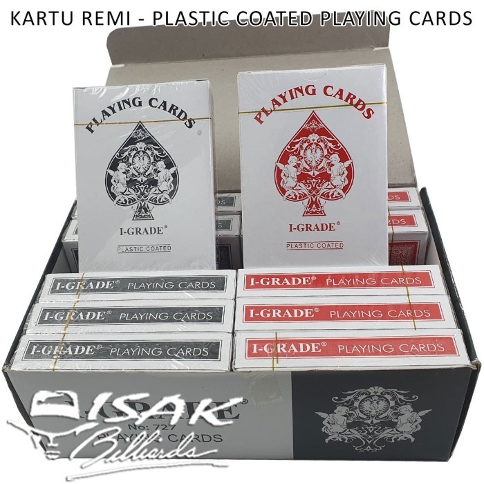 Jual Kartu Remi - 12 Pack Plastic Coated Playing Cards Poker Card ...