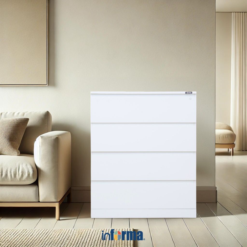 Jual Informa Dean Laci Penyimpanan 4 Tingkat - Putih Laci Kabinet ...