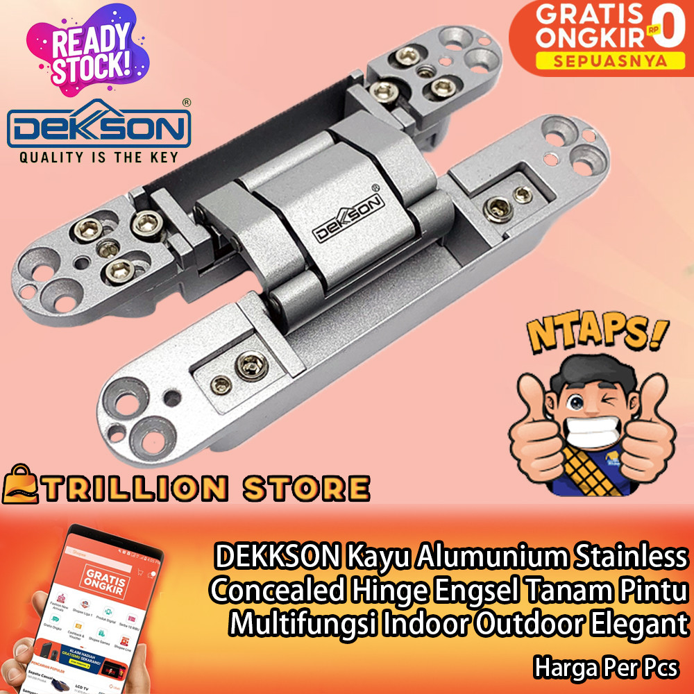 Jual DEKKSON Engsel Tanam Es Conc D40 D80 D120 Concealed Hinge Kayu ...