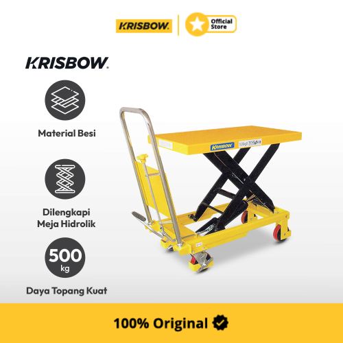 Jual Krisbow Hydraulic Scissor Lift 90 cm X 500 Kg Prslm0509 | Shopee ...