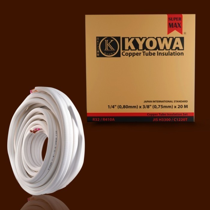 Jual PIPA AC KYOWA 1 PK /SELANG AC / COPPER TUBE INSULATION 20 MTR ...