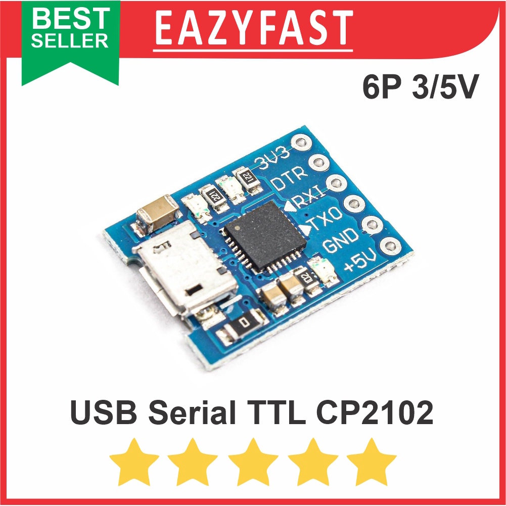 Jual CP2102 USB To RS232 TTL Serial Converter Adapter Module Brick ...