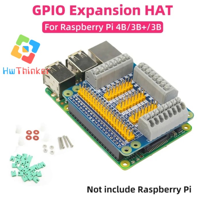 Jual Multi Function Raspberry Pi GPIO Expansion Terminal Shield Screw HAT 3S | Shopee Indonesia
