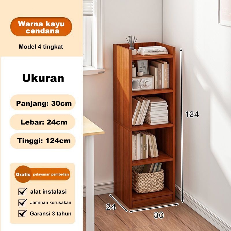 Jual Rak Buku Minimalis Rak Kayu 8 Kompartment Rak Pajangan Rak ...