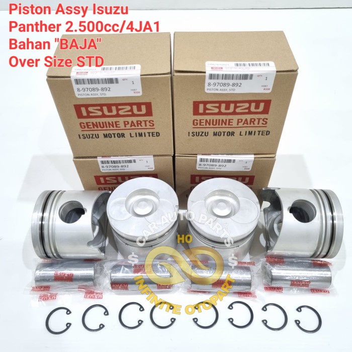 Jual PISTON ASSY ISUZU PANTHER 2.5 4JA1 2500CC STD BAJA SET | Shopee ...