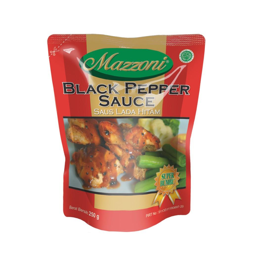 Jual Mazzoni Saos Black Pepper 250 gr | Shopee Indonesia