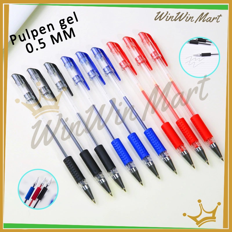 Jual Pen Alat Tulis Gel Tebal 0.5 MM/Pulpen gel/ballpoint/Alat Tulis ...