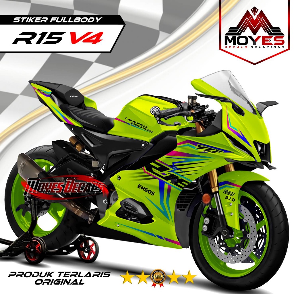Jual Decal R15 V4 Fullbody Dekal Yamaha R15 V4 Fullbody Stiker R15 V4 ...