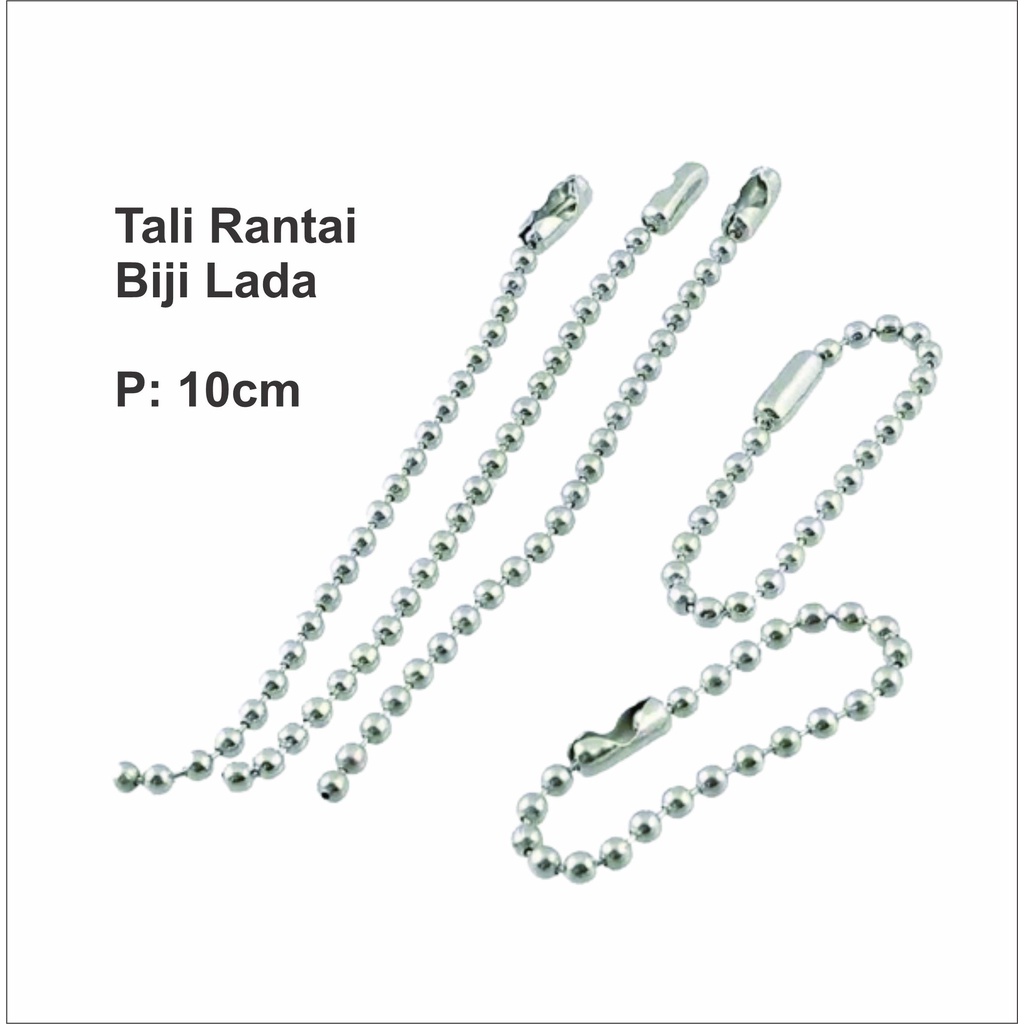 Jual RANTAI TALI HANG TAG TALI LABEL RANTAI BIJI LADA | Shopee Indonesia