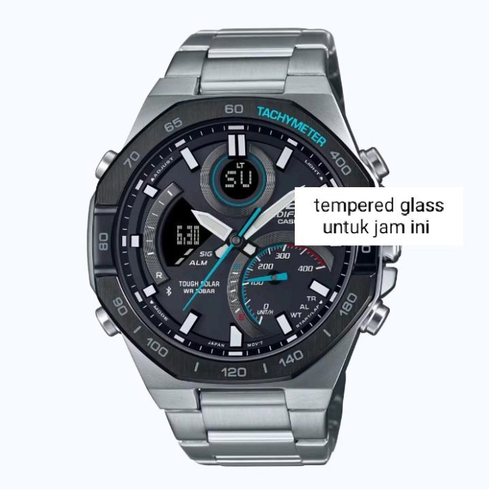 Jual nur tempered glass for CASIO EDIFICE ECB-950DB-1A anti gores jam ...
