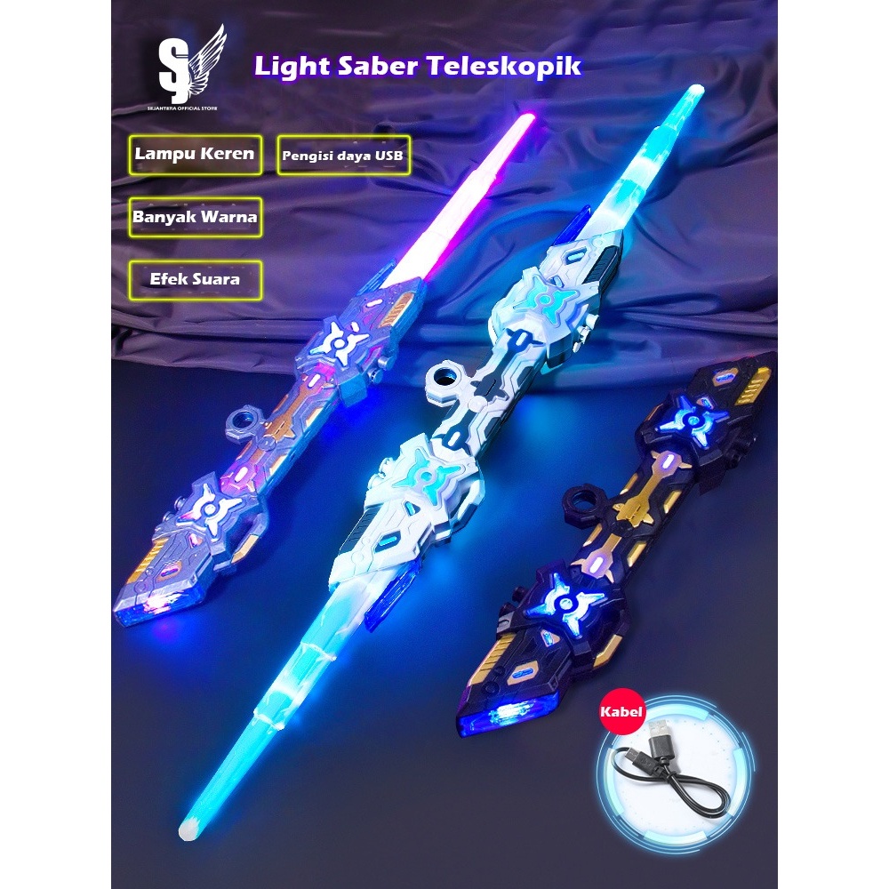 Jual Pedang Mainan Star Wars 2 IN 1 Mainan Pedang Power rangers Laser ...