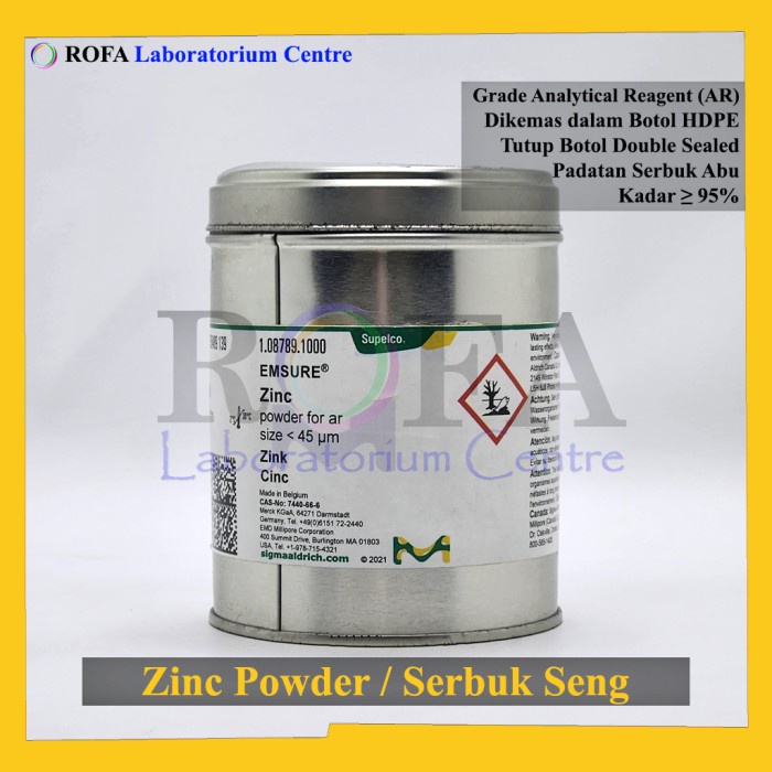 Jual Logam Seng Serbuk / Zinc Powder / Serbuk Zn Pro Analis Eceran 1 ...