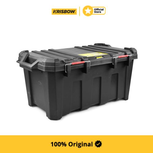 Jual Krisbow Container Box Kotak Penyimpanan 85 Ltr-Hitam Lrcbb85 ...