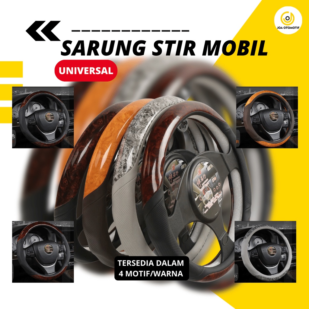 Jual Sarung Setir / Stir Mobil Kulit Premium Motif Kayu Anti Slip ...