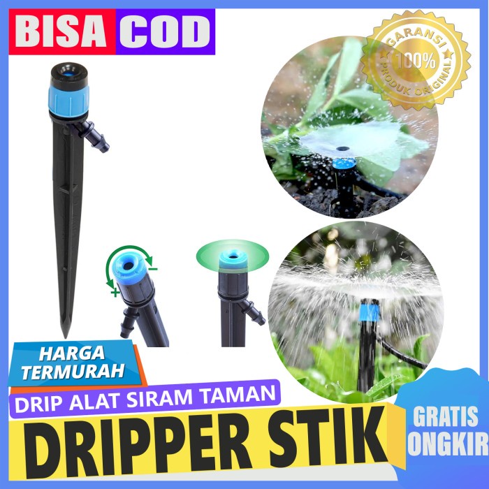 Jual micro sprinkler drip stick dripper drip 360 biru | Shopee Indonesia