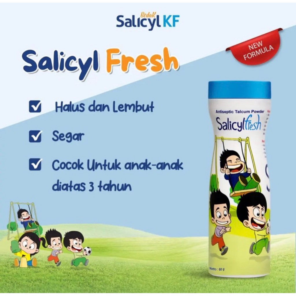 Jual Salicyl Kf Fresh New Formula 60gr & Salicyl Kf Plus Menthol 60gr ...
