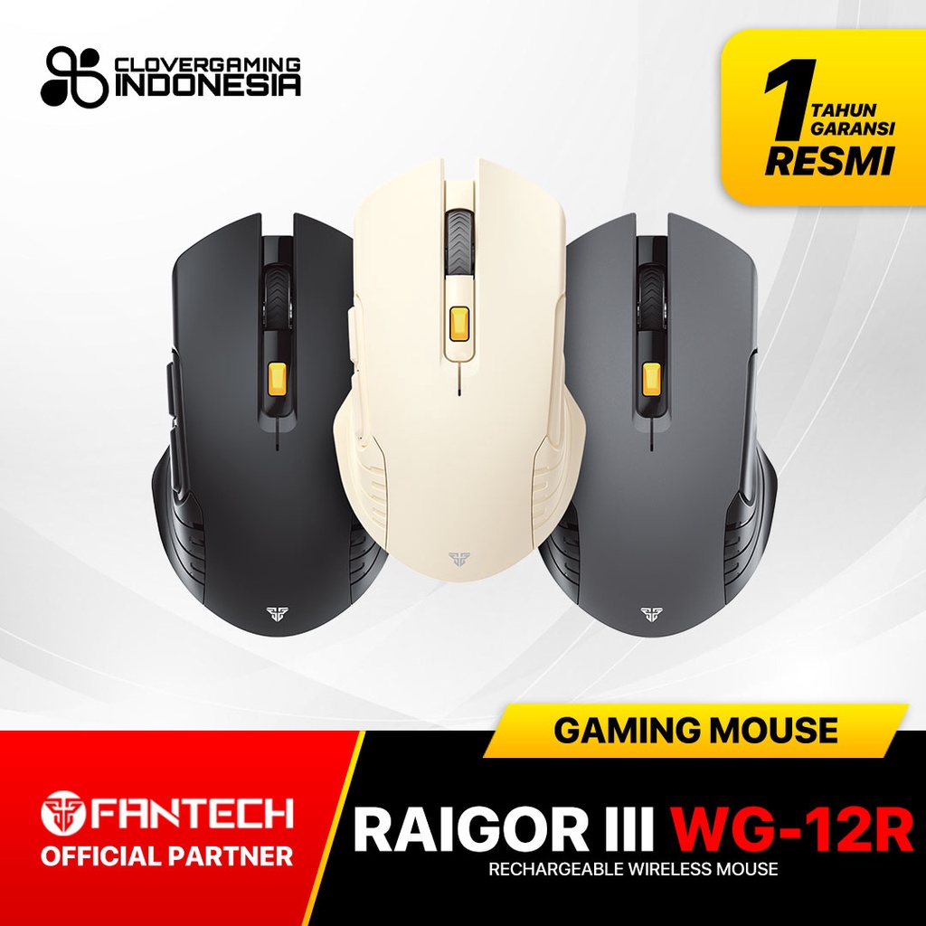 Jual Fantech WG12R RAIGOR Gen III Rechargeable Wireless Gaming Mouse WG12 R WG-12R | Shopee ...