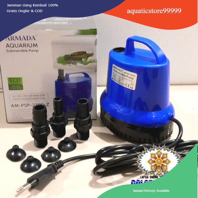 Jual Mesin pompa air celup aquarium kolam ikan ARMADA AM PSP 2200Z low ...