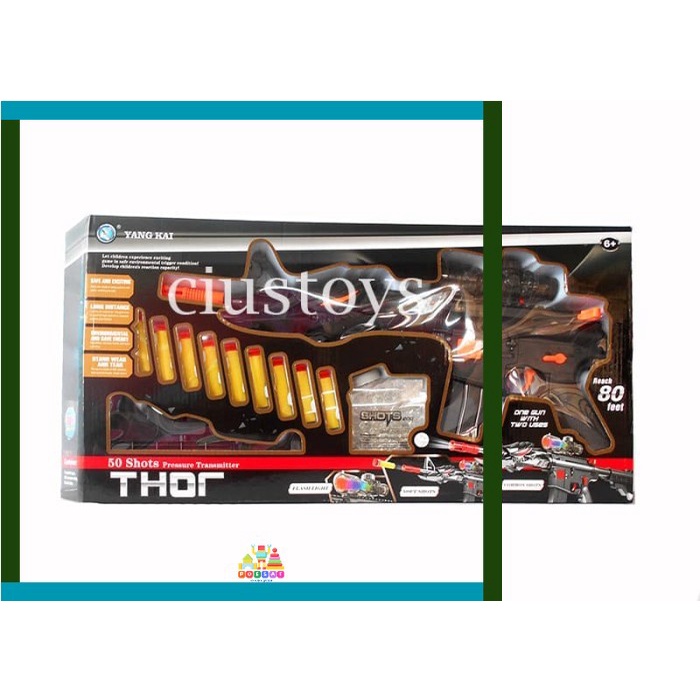 Jual TEMBAKAN THOR M16 - SOFT SHOTS BULLET GUN PISTOL ANAK | Shopee Indonesia