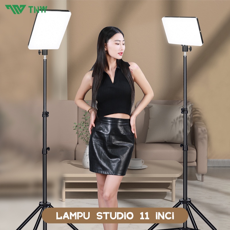Jual TNW Lampu Foto Led Lampu Lighting Lampu Sorot Lighting Studio+Tripod Lampu Konten Kreator ...