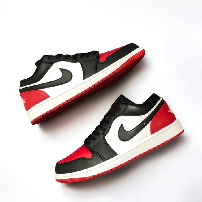 Jual Air Jordan 1 Low Bred Toe 2.0 GS (553560 161) 100% Original ...
