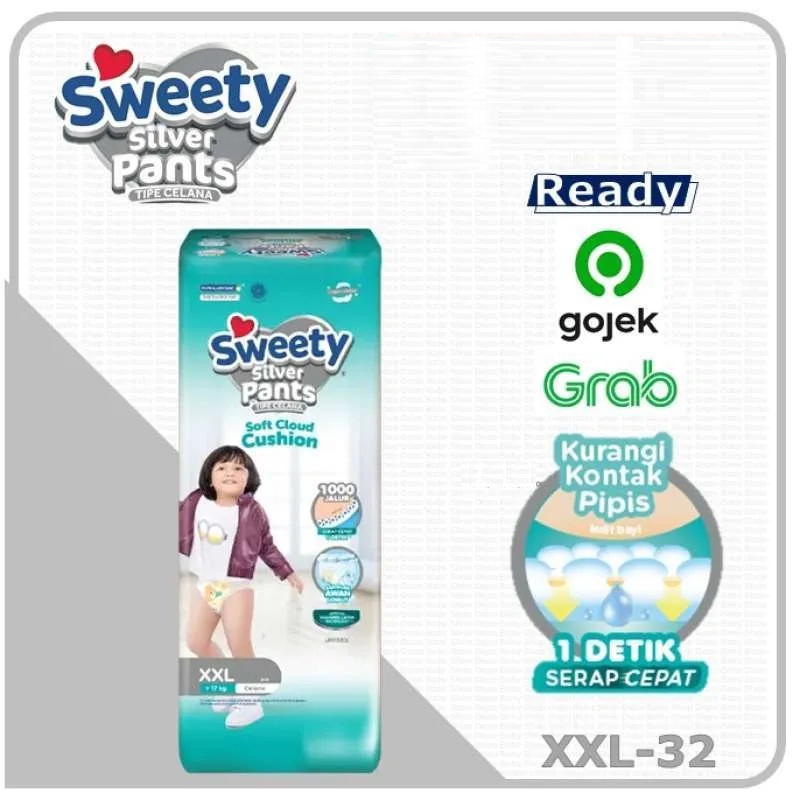 Jual Sweety Silver Pants Jumbo S66/S48/M46/M60/L44/L54/XL42/XL44/XXL36 ...