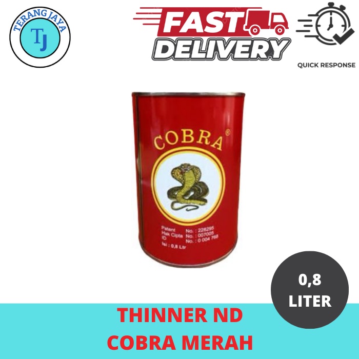 Jual Thinner Cobra Merah ND 0,8 Liter | Shopee Indonesia