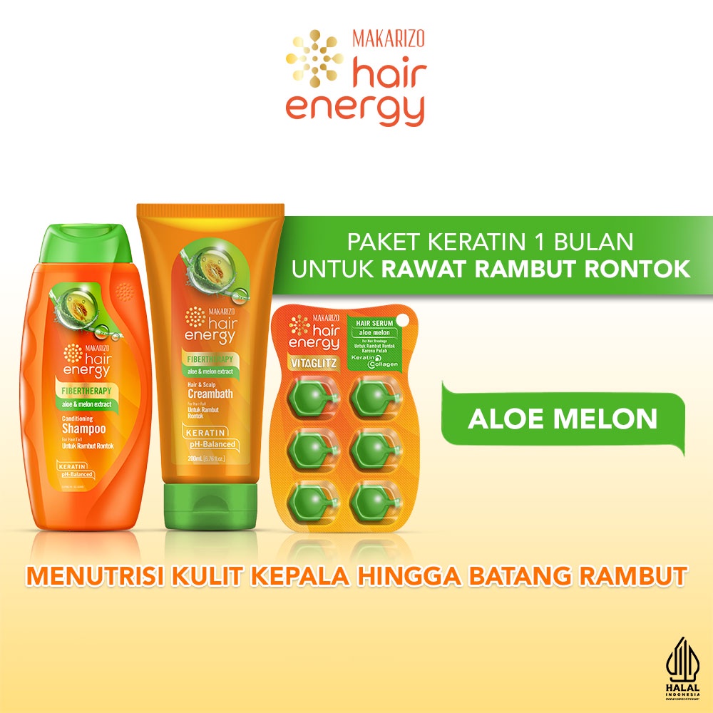 Jual Paket KERATIN Makarizo Hair Energy Rawat Rambut Rontok - Varian ...