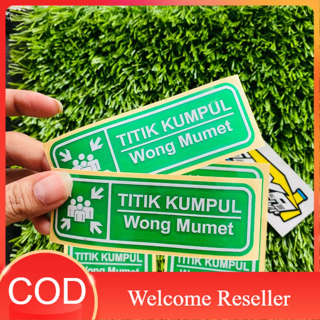 Jual Sticker motor - stiker TITIK KUMPUL WONG MUMET sticker mobil motor ...