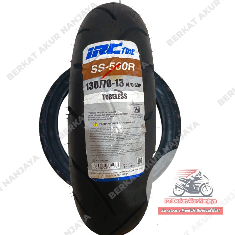 Jual IRC SS560 R 130/70-13 Ban Belakang Nmax Pcx 160 Tubeless SS560R ...