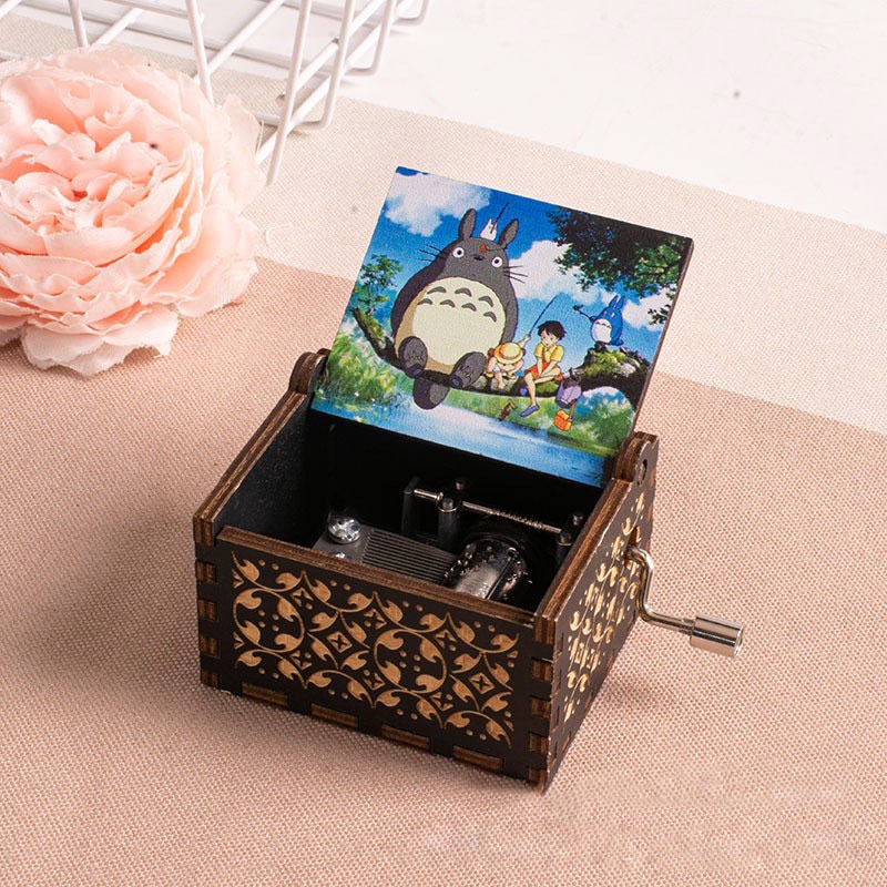 Jual Kotak Musik Kayu Wooden Music Box mini Manual kayu advance ...