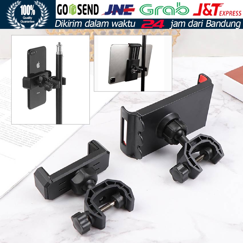 Jual Crab Clamps Monopod / Universal Holder Crab Clamp plus U Penjepit Tripod Ring Light Stand ...