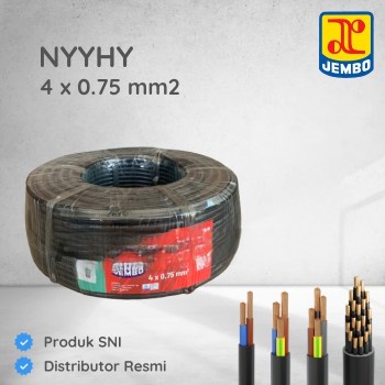 Jual KABEL SERABUT NYYHY 4X0,75MM 4X0,75 MM 4X0.75 JEMBO ECERAN METERAN | Shopee Indonesia