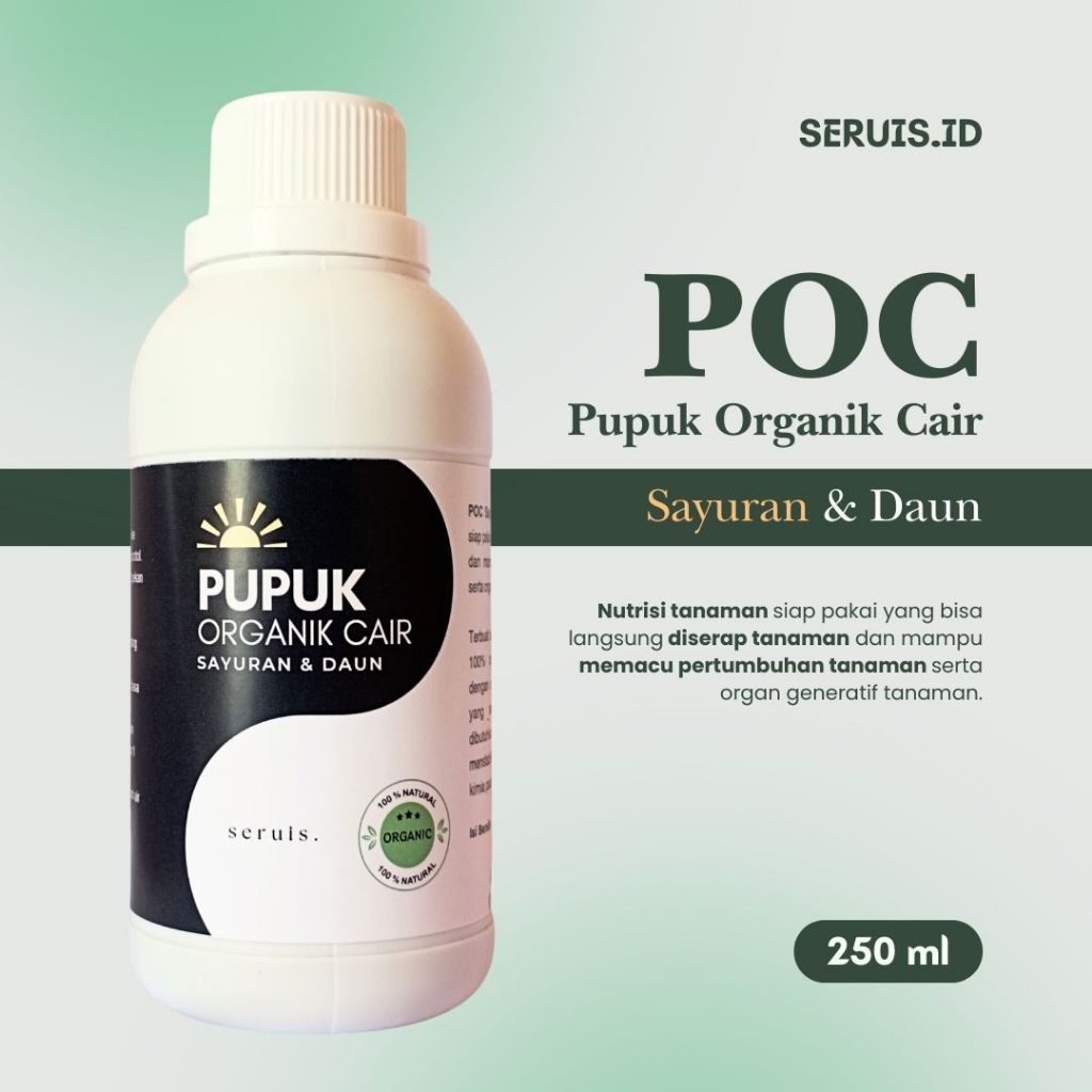Jual Pupuk Organik Cair Sayuran dan Daun 250 ml Nutrisi tanaman dengan ...