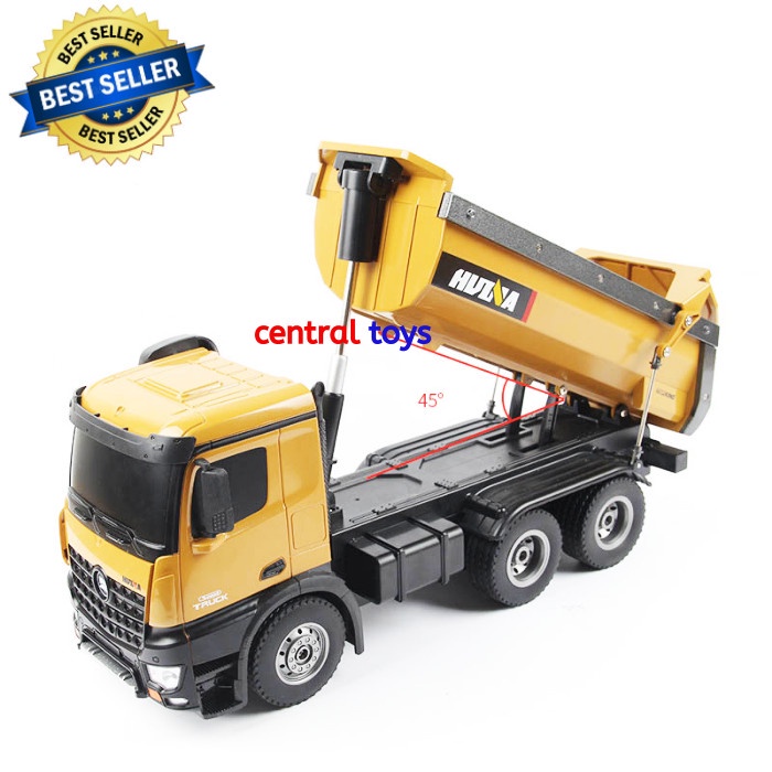 Jual HUINA 1573 rc alat berat dump truck 10ch 2.4ghz 1:14 mainan ...