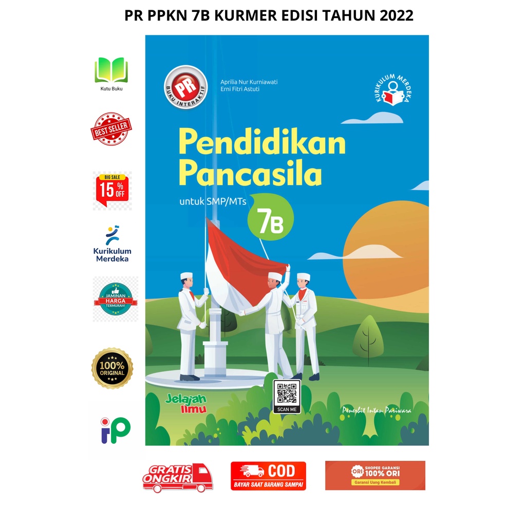 Jual Buku PR/LKS interaktif PPKN EDISI 2022 SMP Kelas 7 Semester 2 Kurikulum Merdeka Tahun 2022 ...