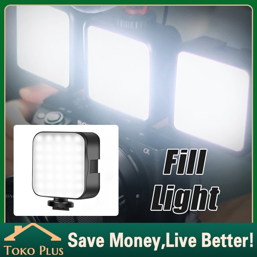 Jual Lampu Led Video Light Kamera Dslr Mirrorless 6500k Recharger ...