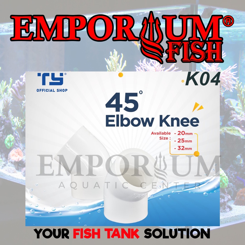 Jual TY 45 DEG ELBOW KNEE K04 WHITE 20 MM KENI PIPA PVC | Shopee Indonesia