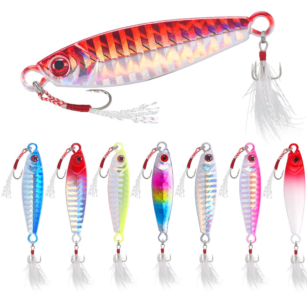 Jual Sangat Efektif 1 Buah Umpan Jigging Mikro Mata Logam 3D Timbal ...