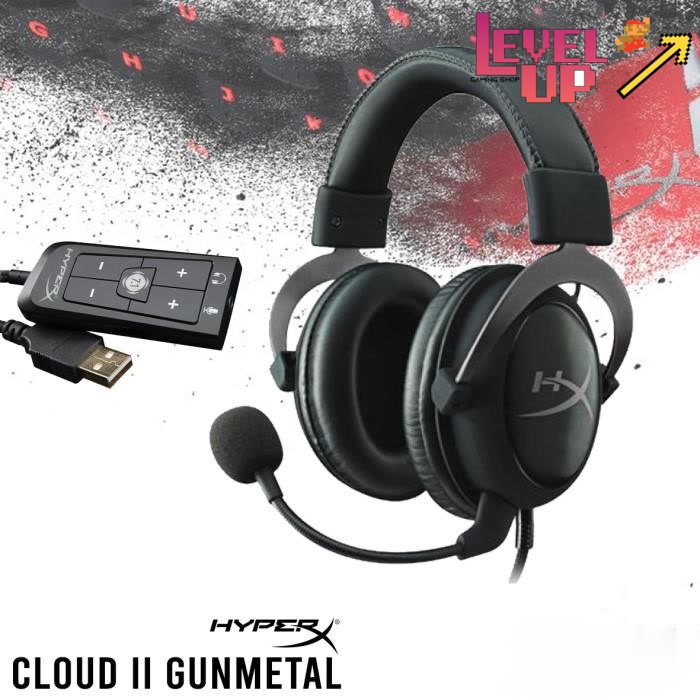 Jual HyperX Cloud-II Gun Metal Gaming Headset | Shopee Indonesia